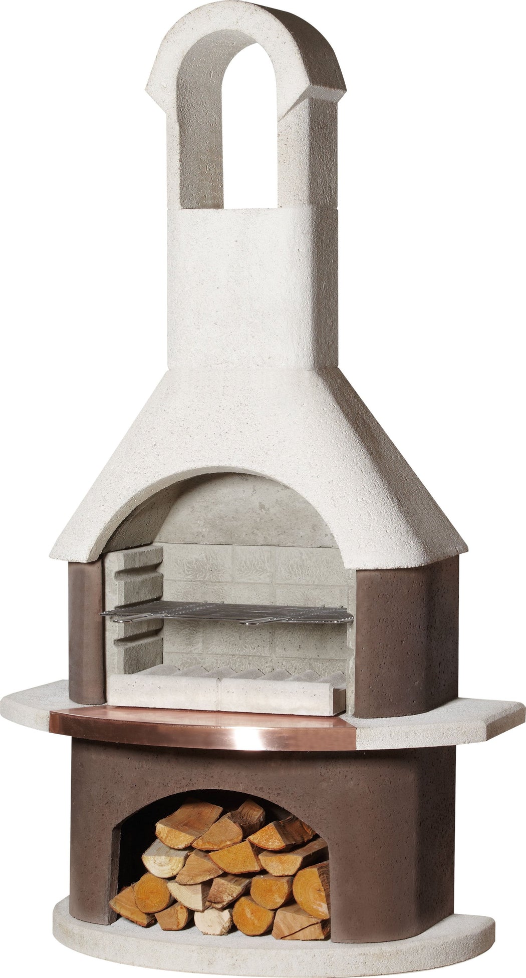 Rondo Outdoor Fireplace kit BBQ grill combo Pizza Oven All in One ...