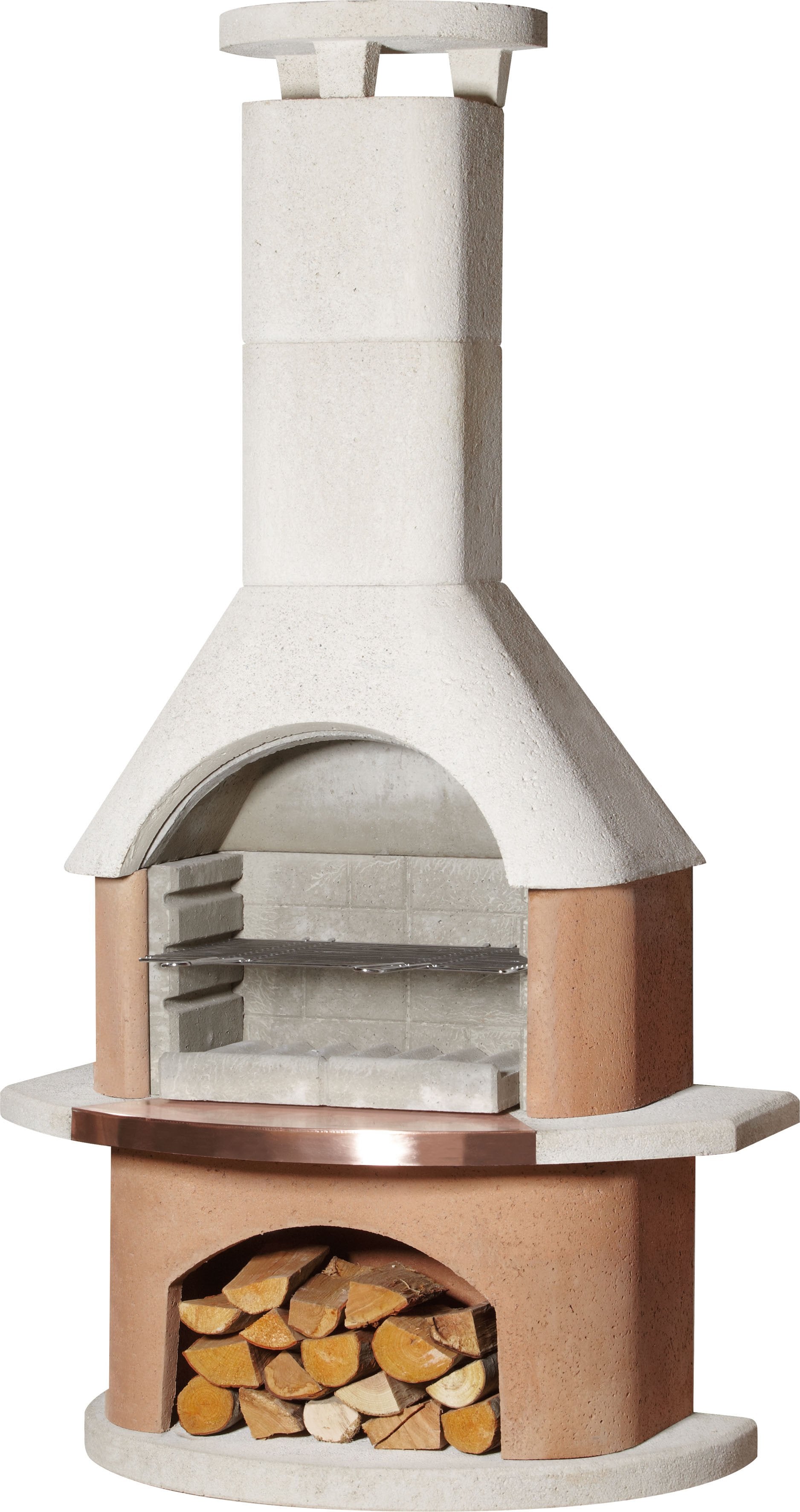 San Remo Terracotta Diy Fireplace kit BBQ grill combo Pizza Oven ...